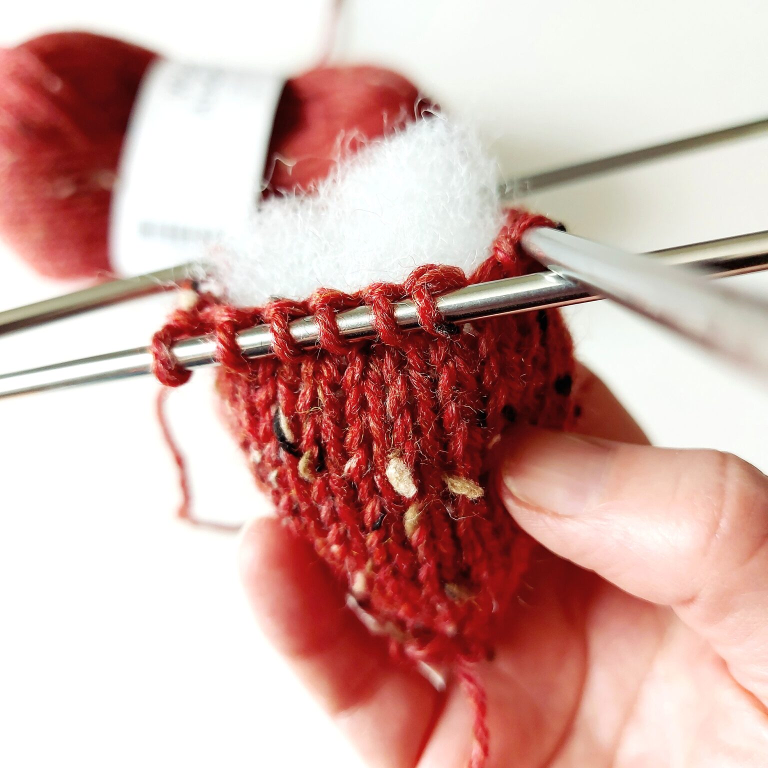 Tweed Strawberry - Handknit Hugs