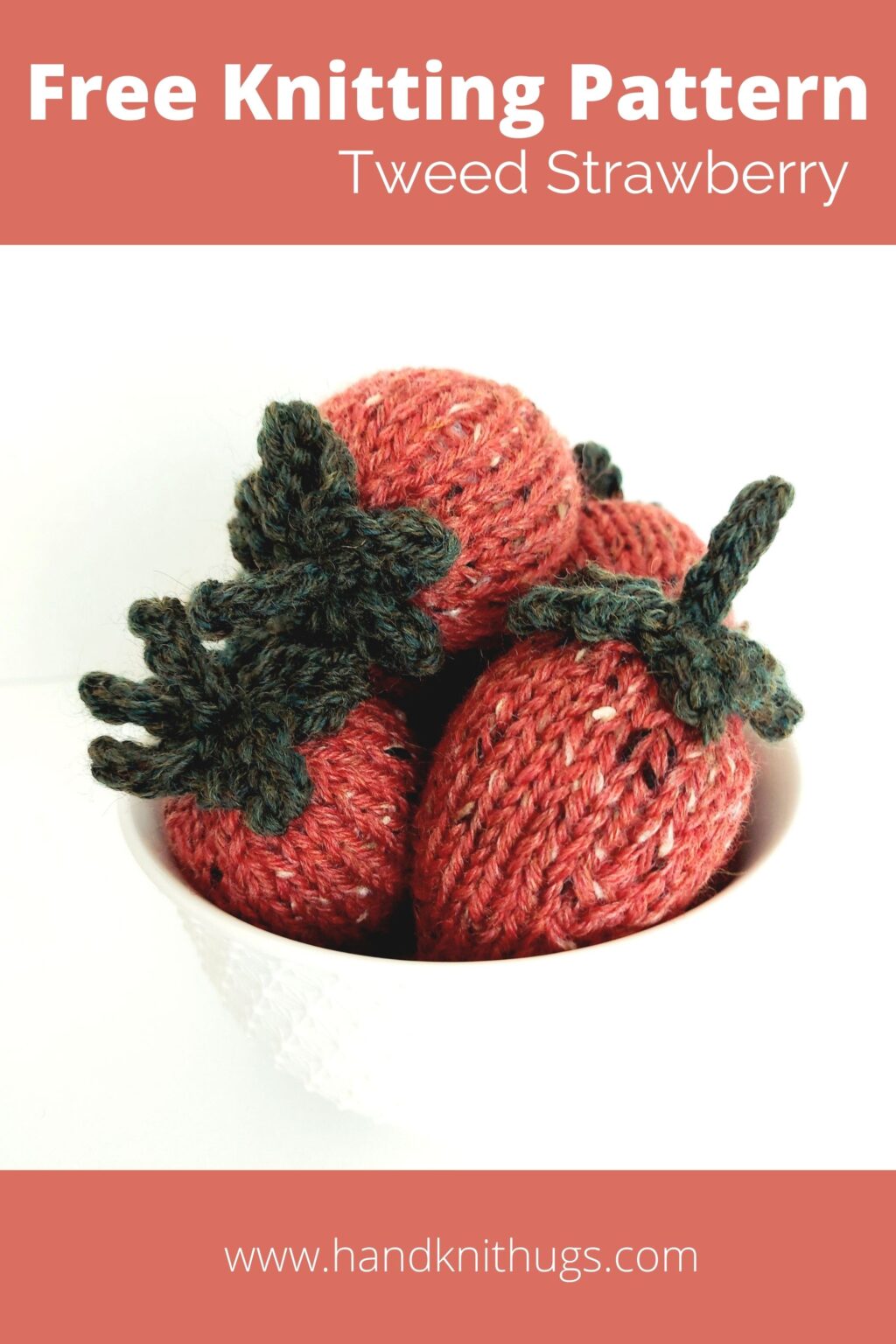 Tweed Strawberry - Handknit Hugs